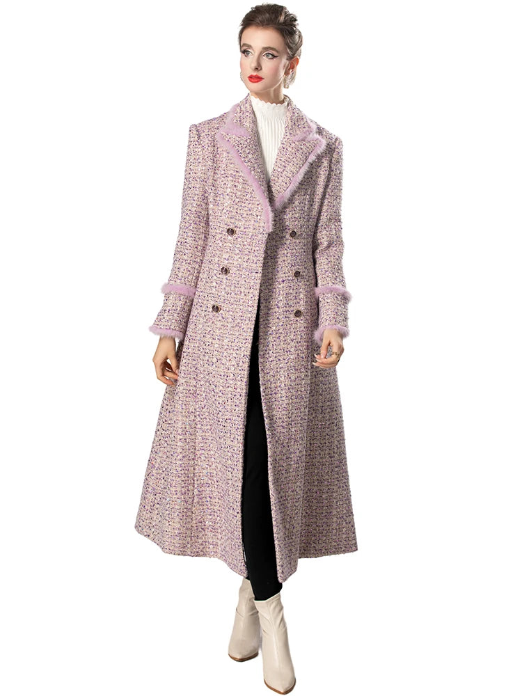 Sona Tweed Long Coat – myhouseoffashion.com